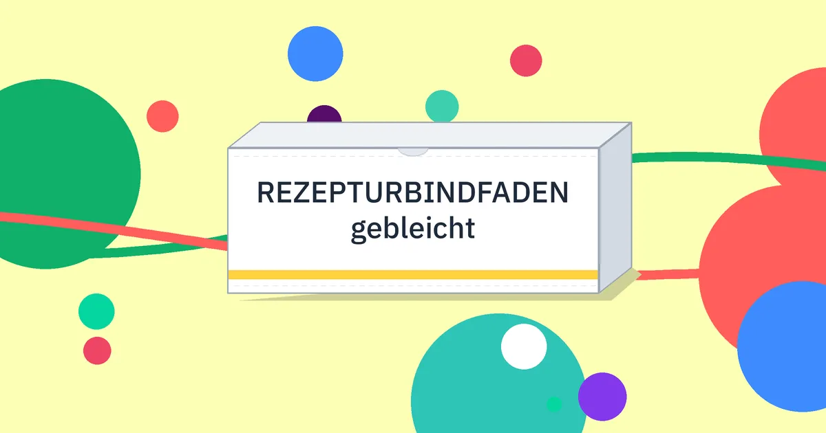 Symbolbild: Packung mit der Aufschrift REZEPTURBINDFADEN gebleicht (PZN 01735442) – Verfügbarkeit und Bezug in Apotheken in Frankfurt am Main