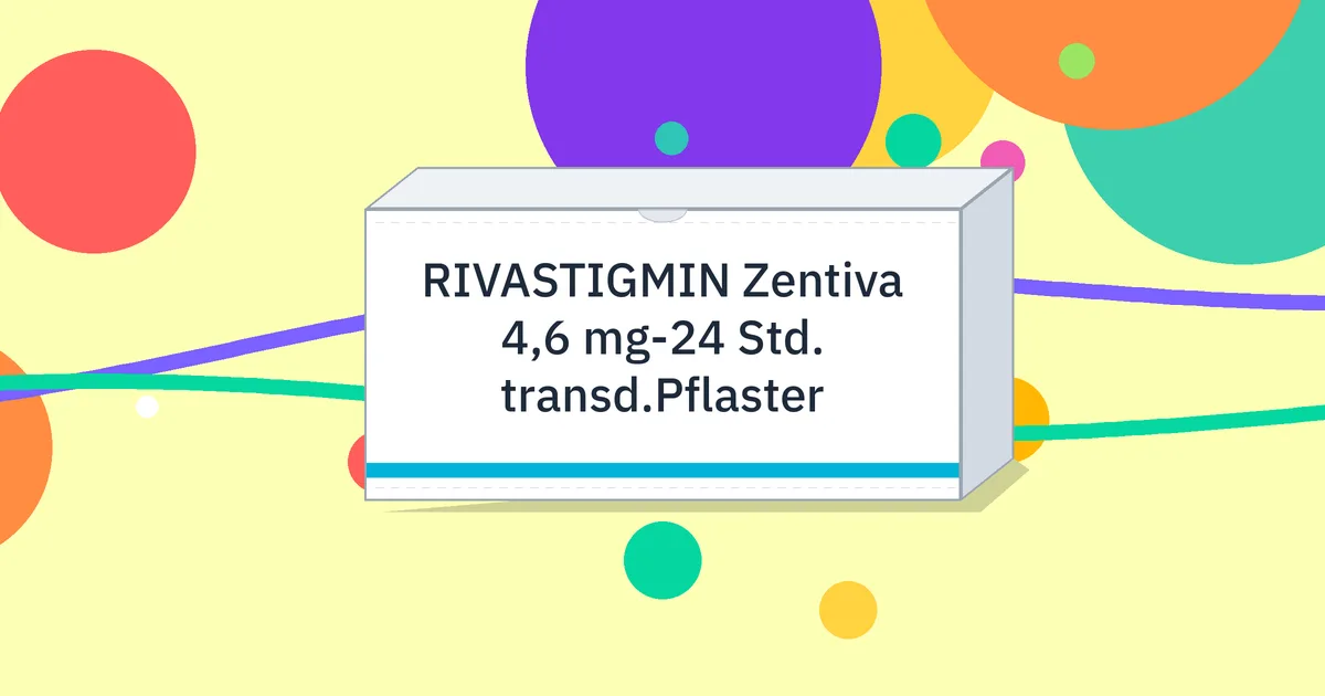 Symbolbild: Packung mit der Aufschrift RIVASTIGMIN Zentiva 4,6 mg-24 Std. transd.Pflaster (PZN 10315638) – Verfügbarkeit und Bezug in Apotheken in Frankfurt am Main