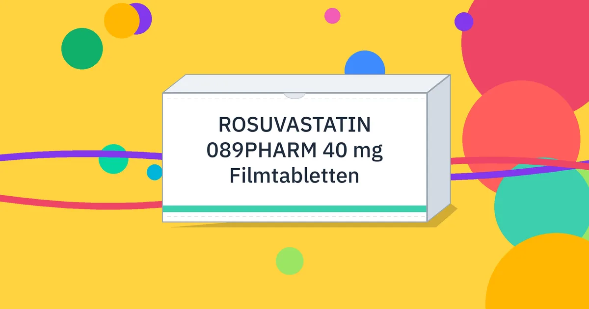 Symbolbild: Packung mit der Aufschrift ROSUVASTATIN 089PHARM 40 mg Filmtabletten (PZN 20329274) – Verfügbarkeit und Bezug in Apotheken in Frankfurt am Main