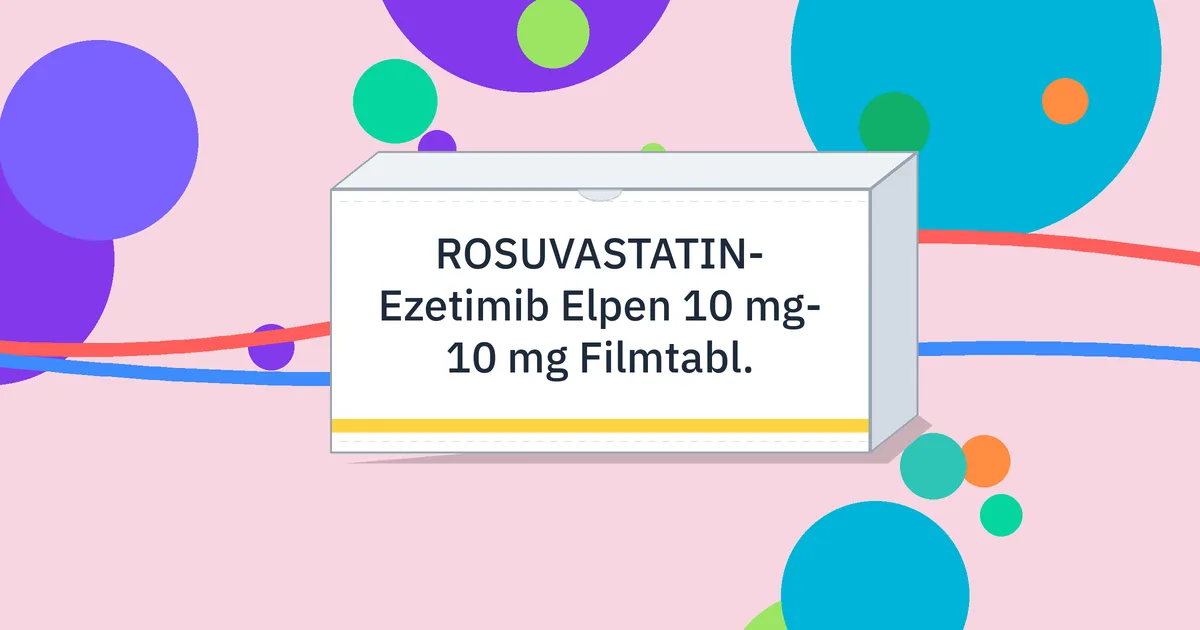Symbolbild: Packung mit der Aufschrift ROSUVASTATIN-Ezetimib Elpen 10 mg-10 mg Filmtabl. (PZN 16388590) – Verfügbarkeit und Bezug in Apotheken in Frankfurt am Main