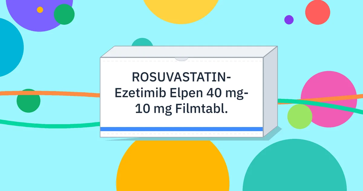 Symbolbild: Packung mit der Aufschrift ROSUVASTATIN-Ezetimib Elpen 40 mg-10 mg Filmtabl. (PZN 16388638) – Verfügbarkeit und Bezug in Apotheken in Frankfurt am Main