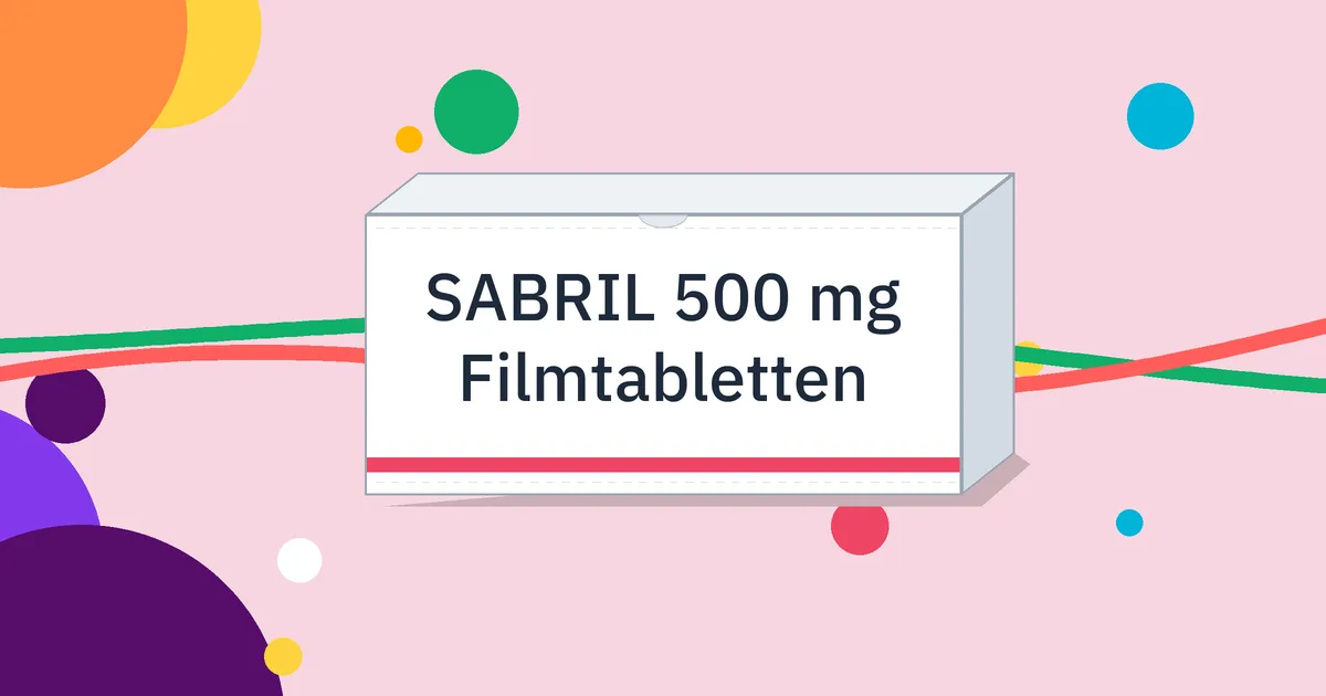 Symbolbild: Packung mit der Aufschrift SABRIL 500 mg Filmtabletten (PZN 14300852) – Verfügbarkeit und Bezug in Apotheken in Frankfurt am Main