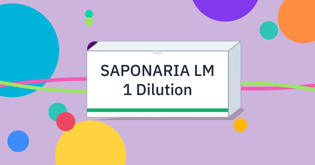 Symbolbild: Packung mit der Aufschrift SAPONARIA LM 1 Dilution (PZN 13686022) – Verfügbarkeit und Bezug in Apotheken in Frankfurt am Main