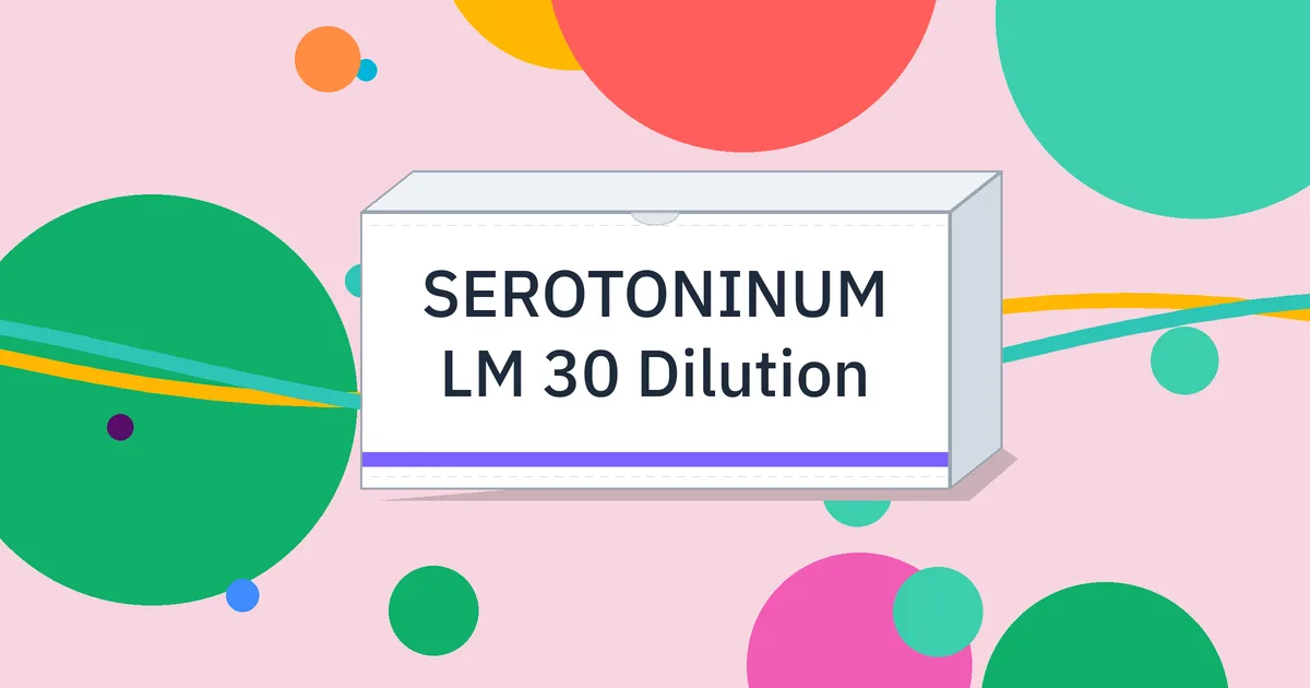 Symbolbild: Packung mit der Aufschrift SEROTONINUM LM 30 Dilution (PZN 09651176) – Verfügbarkeit und Bezug in Apotheken in Frankfurt am Main
