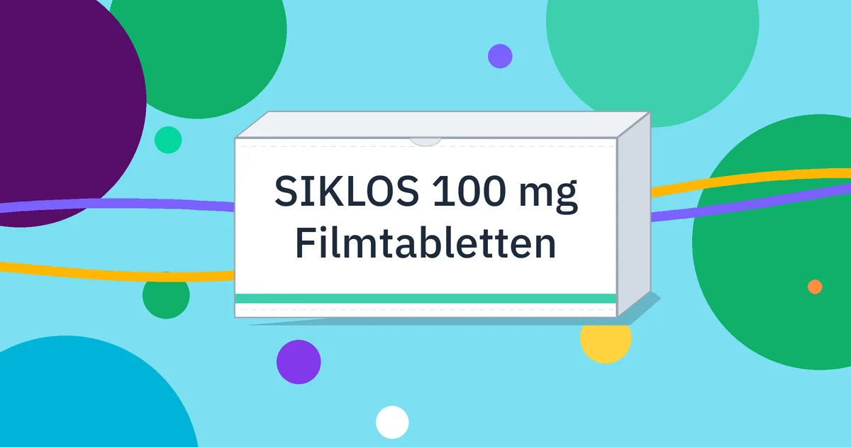 Symbolbild: Packung mit der Aufschrift SIKLOS 100 mg Filmtabletten (PZN 13922876) – Verfügbarkeit und Bezug in Apotheken in Frankfurt am Main