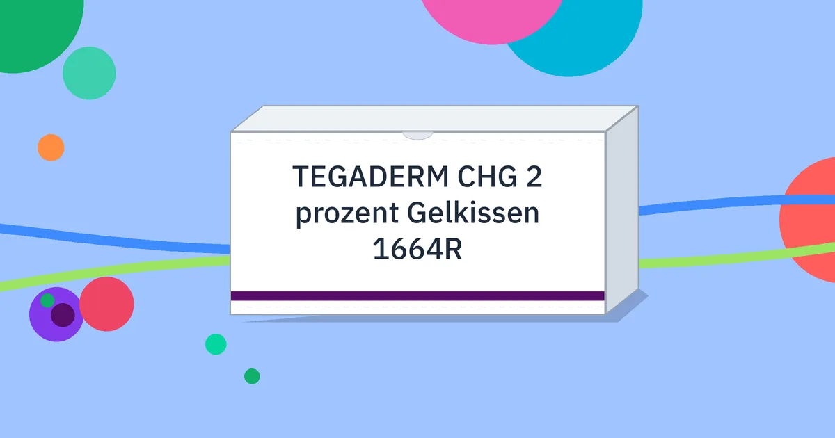 Symbolbild: Packung mit der Aufschrift TEGADERM CHG 2 prozent Gelkissen 1664R (PZN 16154596) – Verfügbarkeit und Bezug in Apotheken in Frankfurt am Main