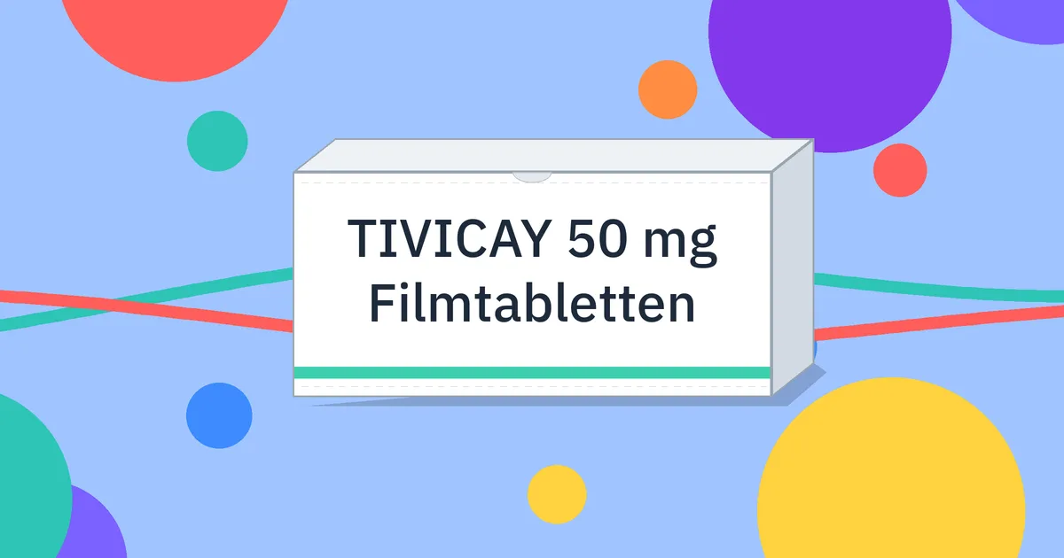 Symbolbild: Packung mit der Aufschrift TIVICAY 50 mg Filmtabletten (PZN 12391649) – Verfügbarkeit und Bezug in Apotheken in Frankfurt am Main