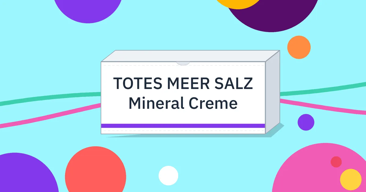 Symbolbild: Packung mit der Aufschrift TOTES MEER SALZ Mineral Creme (PZN 09686884) – Verfügbarkeit und Bezug in Apotheken in Frankfurt am Main