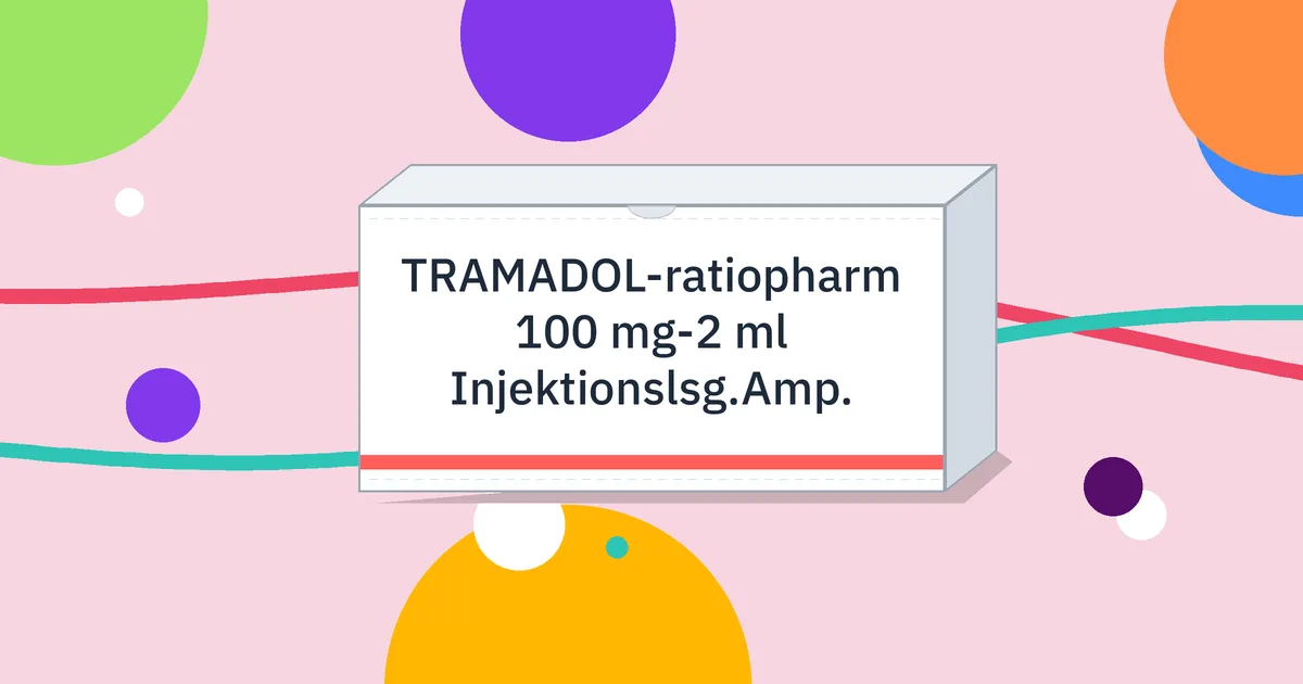 Symbolbild: Packung mit der Aufschrift TRAMADOL-ratiopharm 100 mg-2 ml Injektionslsg.Amp. (PZN 07260595) – Verfügbarkeit und Bezug in Apotheken in Frankfurt am Main