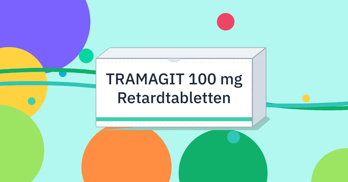 Symbolbild: Packung mit der Aufschrift TRAMAGIT 100 mg Retardtabletten (PZN 00568657) – Verfügbarkeit und Bezug in Apotheken in Frankfurt am Main