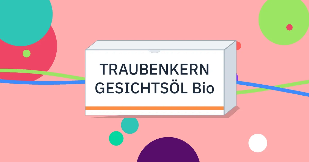 Symbolbild: Packung mit der Aufschrift TRAUBENKERN GESICHTSÖL Bio (PZN 10302133) – Verfügbarkeit und Bezug in Apotheken in Frankfurt am Main