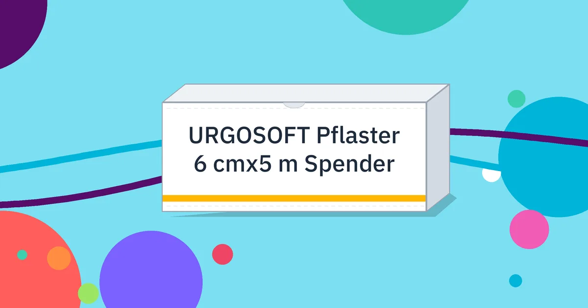 Symbolbild: Packung mit der Aufschrift URGOSOFT Pflaster 6 cmx5 m Spender (PZN 07563290) – Verfügbarkeit und Bezug in Apotheken in Frankfurt am Main