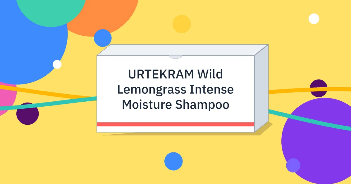 Symbolbild: Packung mit der Aufschrift URTEKRAM Wild Lemongrass Intense Moisture Shampoo (PZN 19478419) – Verfügbarkeit und Bezug in Apotheken in Frankfurt am Main