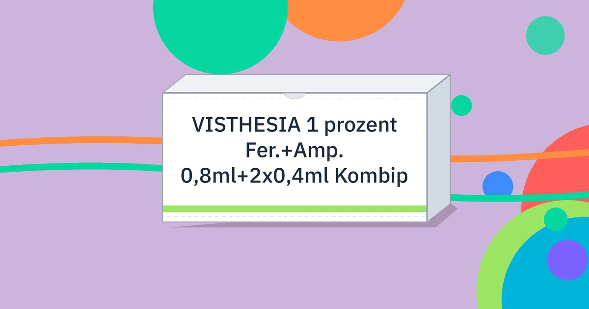 Symbolbild: Packung mit der Aufschrift VISTHESIA 1 prozent Fer.+Amp. 0,8ml+2x0,4ml Kombip (PZN 05451397) – Verfügbarkeit und Bezug in Apotheken in Frankfurt am Main