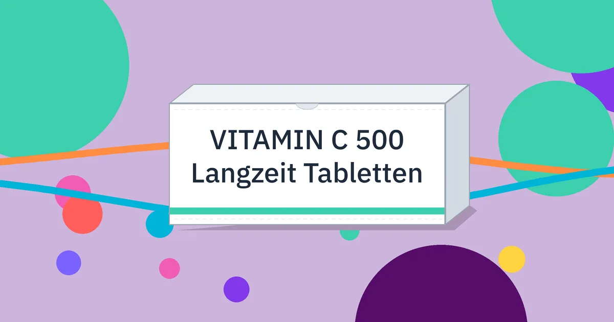 Symbolbild: Packung mit der Aufschrift VITAMIN C 500 Langzeit Tabletten (PZN 10063289) – Verfügbarkeit und Bezug in Apotheken in Frankfurt am Main