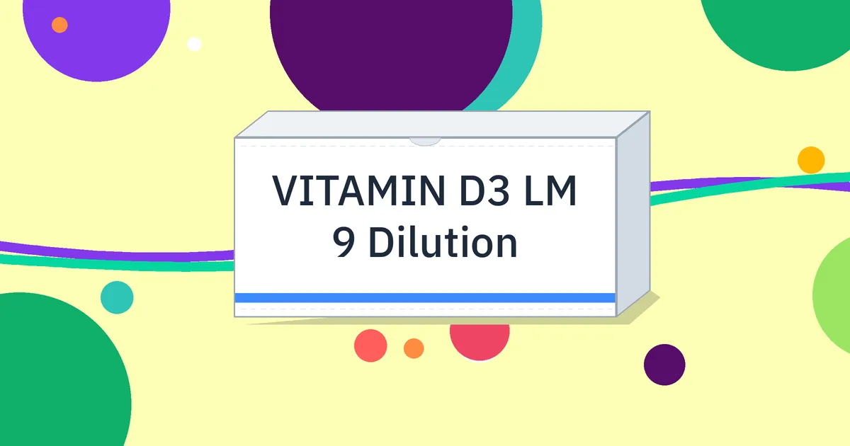 Symbolbild: Packung mit der Aufschrift VITAMIN D3 LM 9 Dilution (PZN 13278642) – Verfügbarkeit und Bezug in Apotheken in Frankfurt am Main