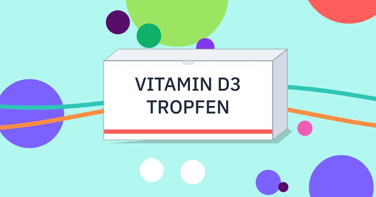 Symbolbild: Packung mit der Aufschrift VITAMIN D3 TROPFEN (PZN 19423105) – Verfügbarkeit und Bezug in Apotheken in Frankfurt am Main