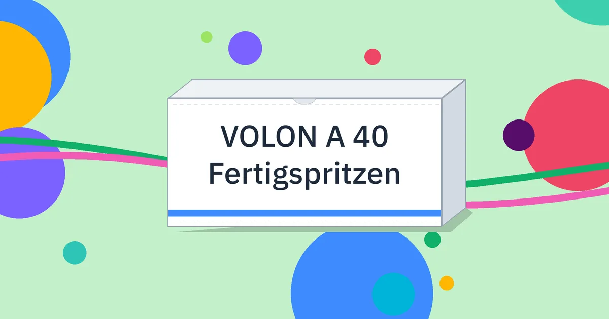 Symbolbild: Packung mit der Aufschrift VOLON A 40 Fertigspritzen (PZN 02058110) – Verfügbarkeit und Bezug in Apotheken in Frankfurt am Main
