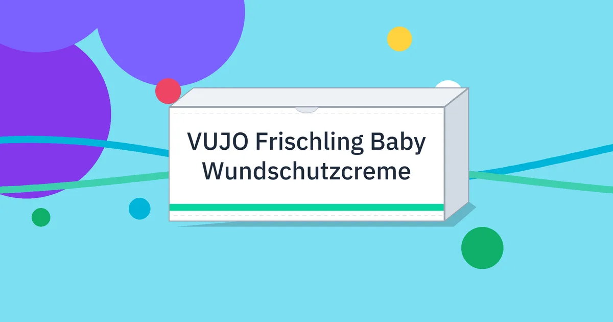 Symbolbild: Packung mit der Aufschrift VUJO Frischling Baby Wundschutzcreme (PZN 18783296) – Verfügbarkeit und Bezug in Apotheken in Frankfurt am Main