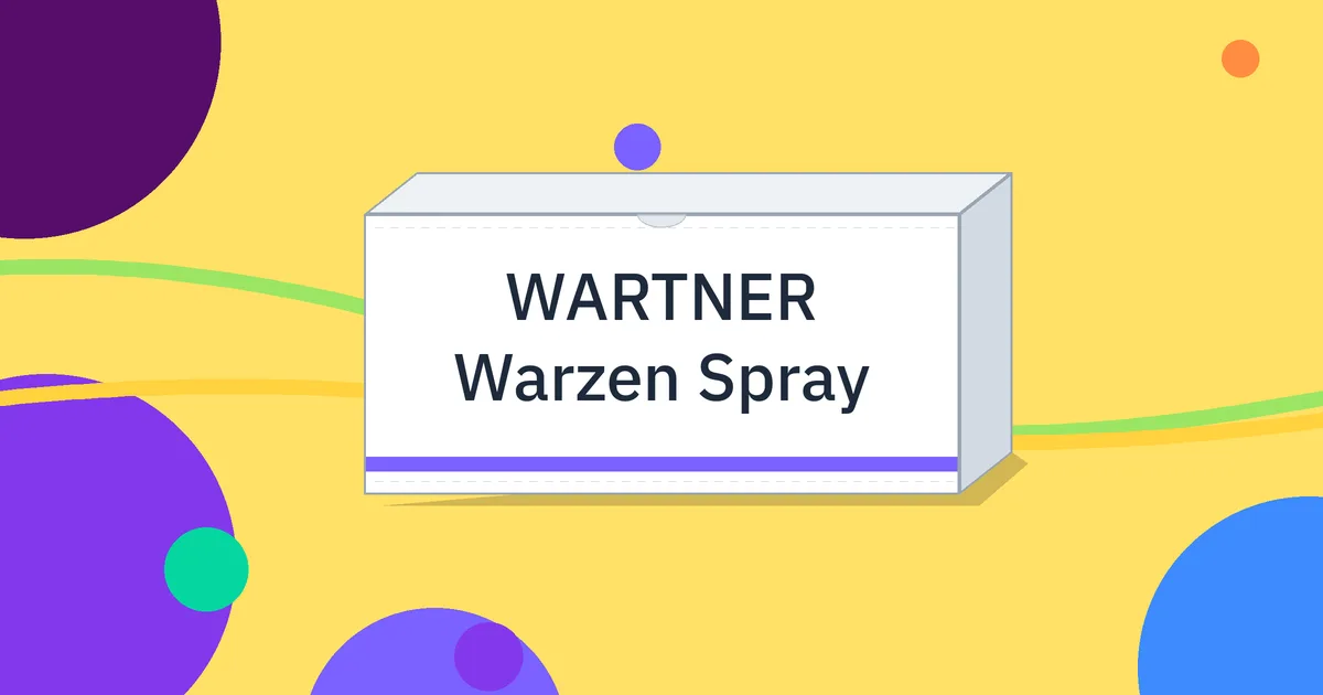 Symbolbild: Packung mit der Aufschrift WARTNER Warzen Spray (PZN 04997898) – Verfügbarkeit und Bezug in Apotheken in Frankfurt am Main