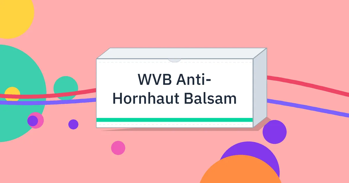 Symbolbild: Packung mit der Aufschrift WVB Anti-Hornhaut Balsam (PZN 16146059) – Verfügbarkeit und Bezug in Apotheken in Frankfurt am Main