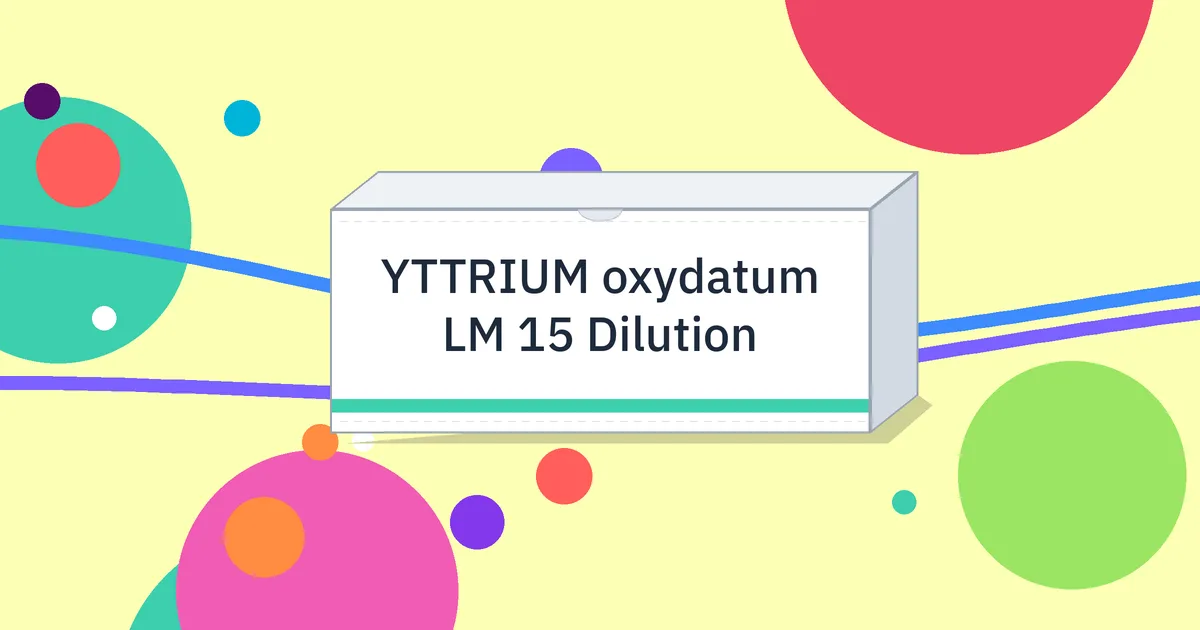 Symbolbild: Packung mit der Aufschrift YTTRIUM oxydatum LM 15 Dilution (PZN 13287865) – Verfügbarkeit und Bezug in Apotheken in Frankfurt am Main