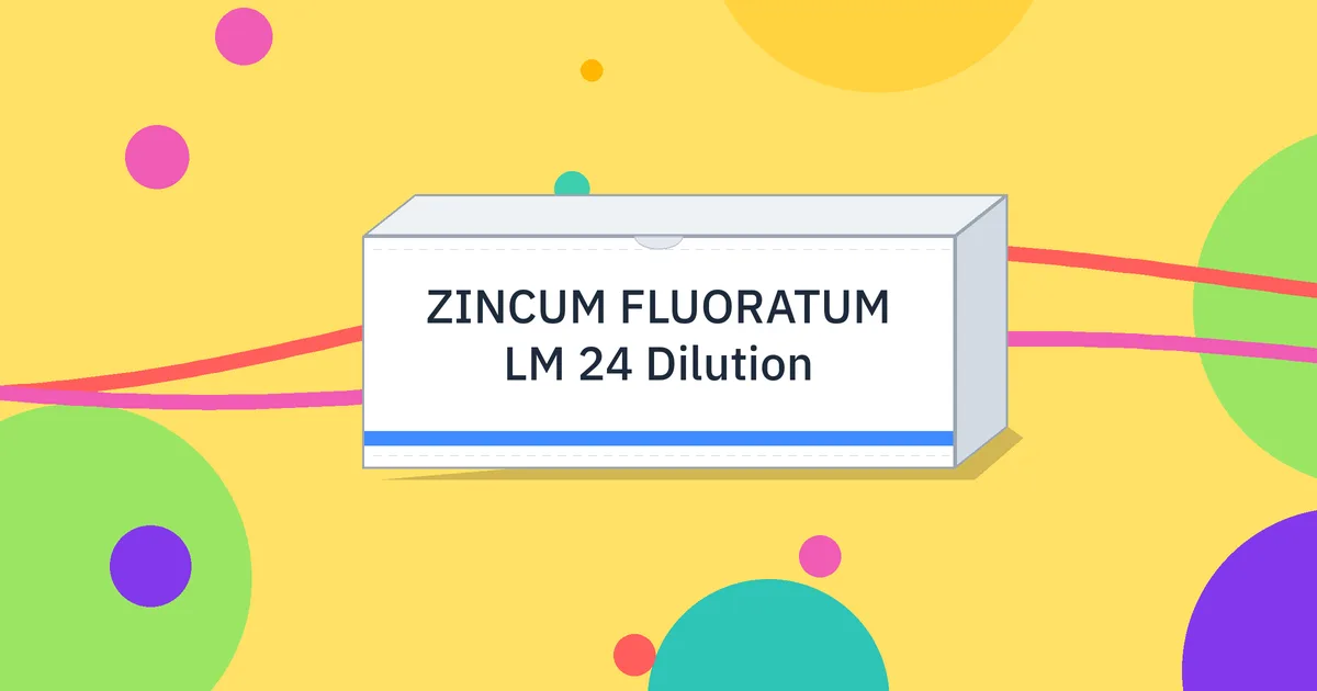 Symbolbild: Packung mit der Aufschrift ZINCUM FLUORATUM LM 24 Dilution (PZN 13293452) – Verfügbarkeit und Bezug in Apotheken in Frankfurt am Main
