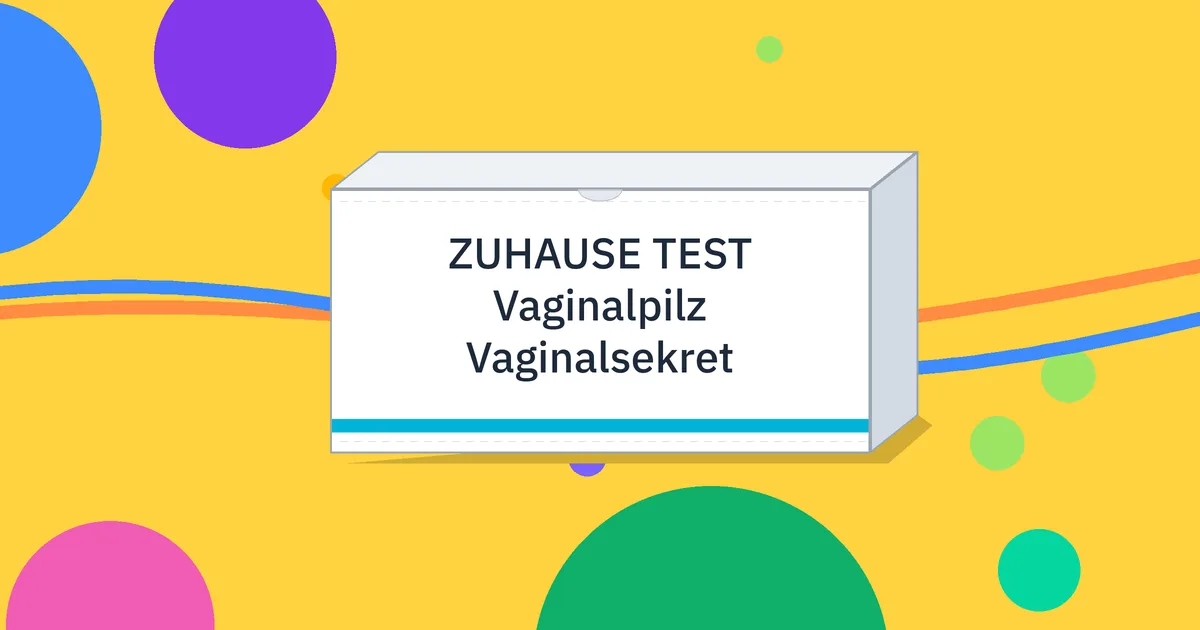 Symbolbild: Packung mit der Aufschrift ZUHAUSE TEST Vaginalpilz Vaginalsekret (PZN 15232437) – Verfügbarkeit und Bezug in Apotheken in Frankfurt am Main