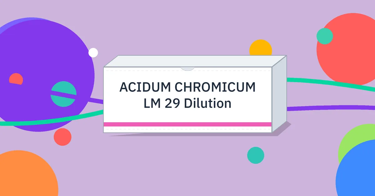 Symbolbild: Packung mit der Aufschrift ACIDUM CHROMICUM LM 29 Dilution (PZN 13272970) – Verfügbarkeit und Bezug in Apotheken in Frankfurt am Main