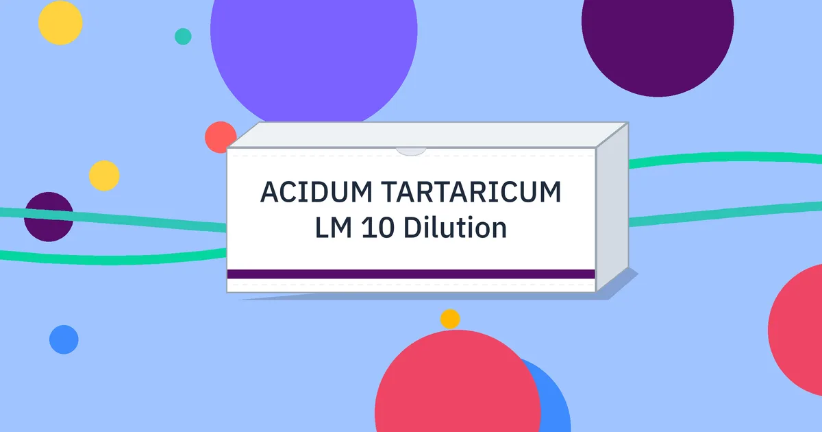 Symbolbild: Packung mit der Aufschrift ACIDUM TARTARICUM LM 10 Dilution (PZN 13286593) – Verfügbarkeit und Bezug in Apotheken in Frankfurt am Main