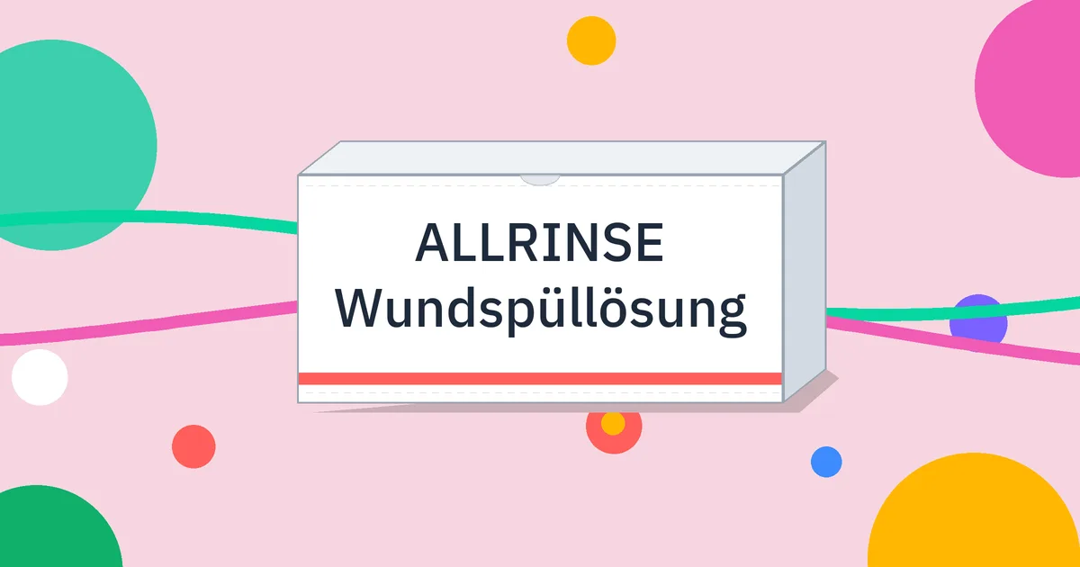 Symbolbild: Packung mit der Aufschrift ALLRINSE Wundspüllösung (PZN 17438189) – Verfügbarkeit und Bezug in Apotheken in Frankfurt am Main