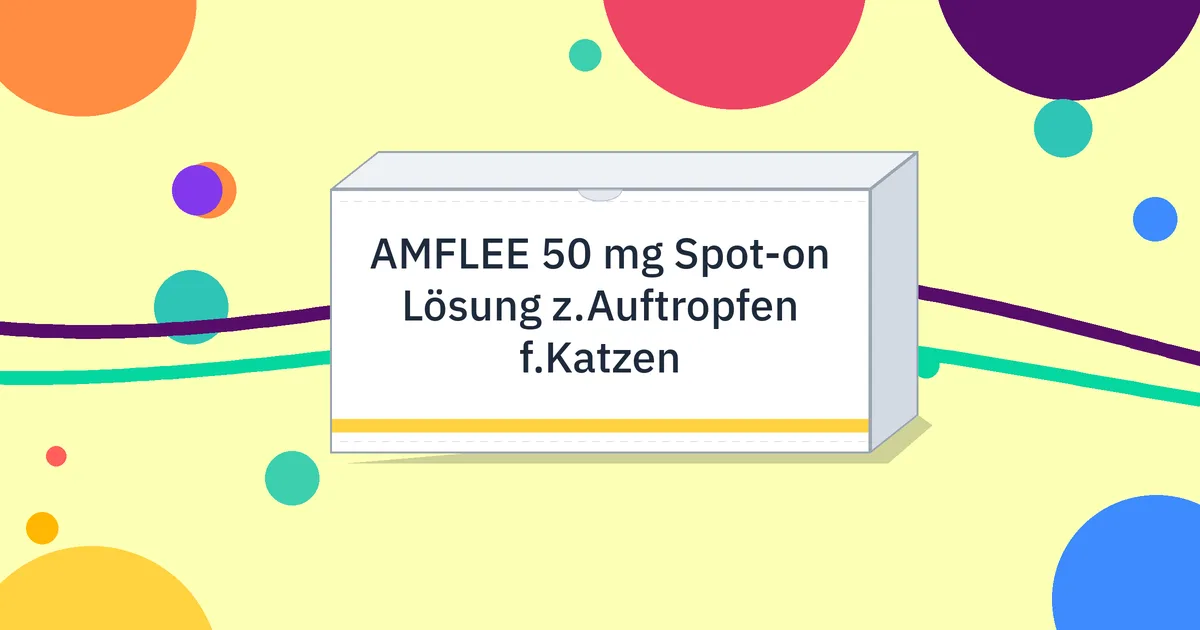 Symbolbild: Packung mit der Aufschrift AMFLEE 50 mg Spot-on Lösung z.Auftropfen f.Katzen (PZN 12729232) – Verfügbarkeit und Bezug in Apotheken in Frankfurt am Main