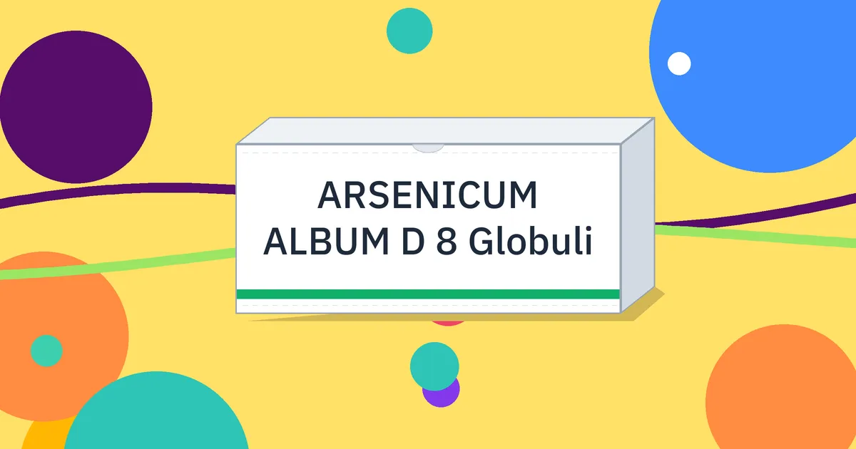 Symbolbild: Packung mit der Aufschrift ARSENICUM ALBUM D 8 Globuli (PZN 07160037) – Verfügbarkeit und Bezug in Apotheken in Frankfurt am Main