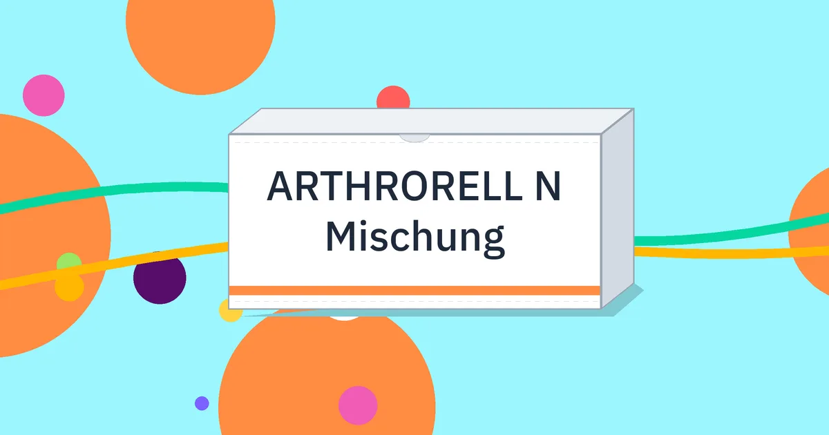 Symbolbild: Packung mit der Aufschrift ARTHRORELL N Mischung (PZN 05974617) – Verfügbarkeit und Bezug in Apotheken in Frankfurt am Main