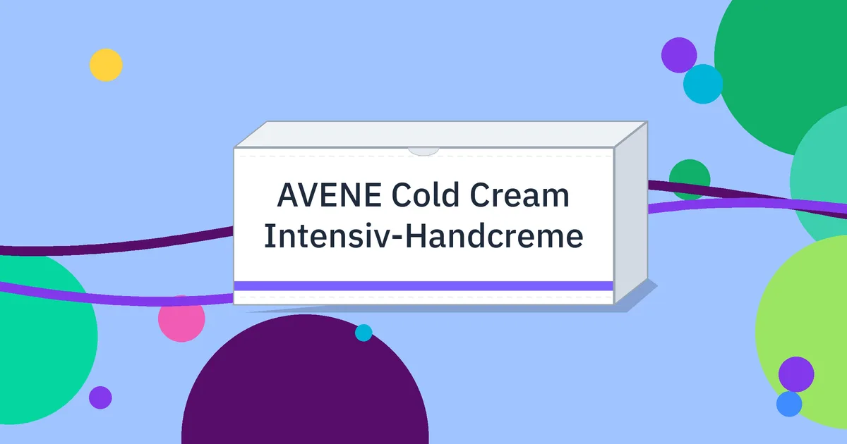 Symbolbild: Packung mit der Aufschrift AVENE Cold Cream Intensiv-Handcreme (PZN 11297121) – Verfügbarkeit und Bezug in Apotheken in Frankfurt am Main