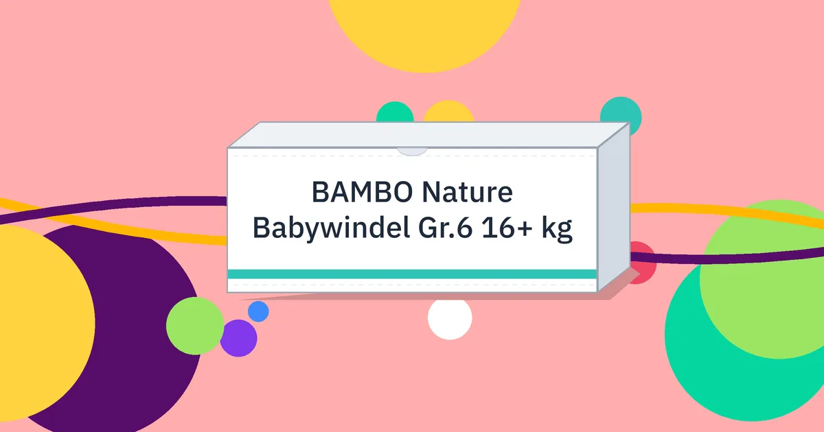 Symbolbild: Packung mit der Aufschrift BAMBO Nature Babywindel Gr.6 16+ kg (PZN 15416864) – Verfügbarkeit und Bezug in Apotheken in Frankfurt am Main
