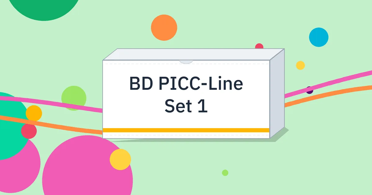 Symbolbild: Packung mit der Aufschrift BD PICC-Line Set 1 (PZN 17639947) – Verfügbarkeit und Bezug in Apotheken in Frankfurt am Main