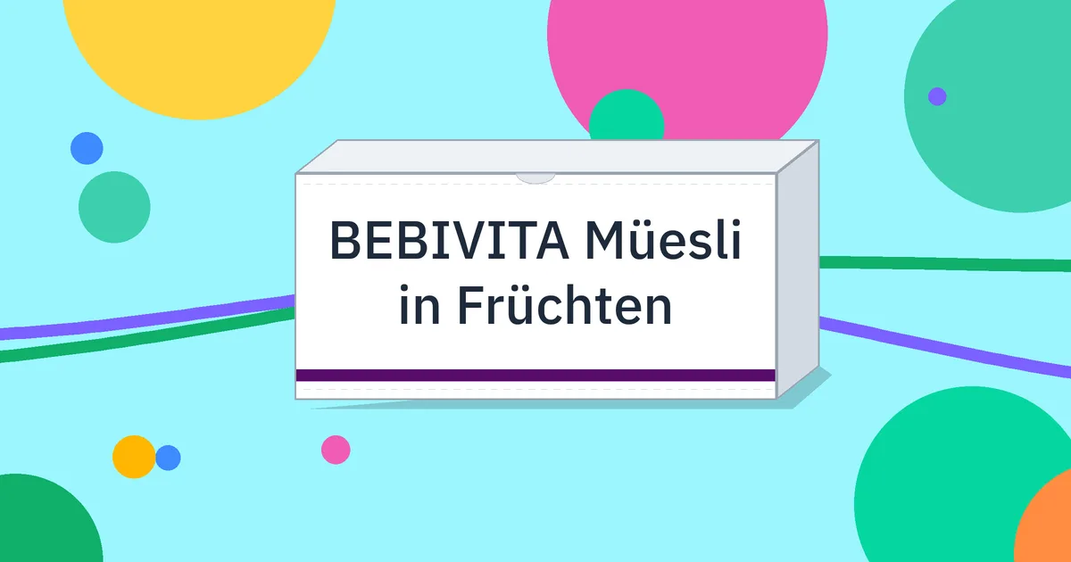 Symbolbild: Packung mit der Aufschrift BEBIVITA Müesli in Früchten (PZN 16654519) – Verfügbarkeit und Bezug in Apotheken in Frankfurt am Main