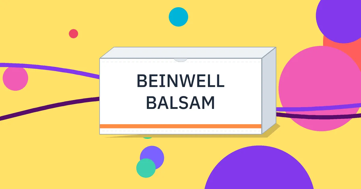 Symbolbild: Packung mit der Aufschrift BEINWELL BALSAM (PZN 10824529) – Verfügbarkeit und Bezug in Apotheken in Frankfurt am Main