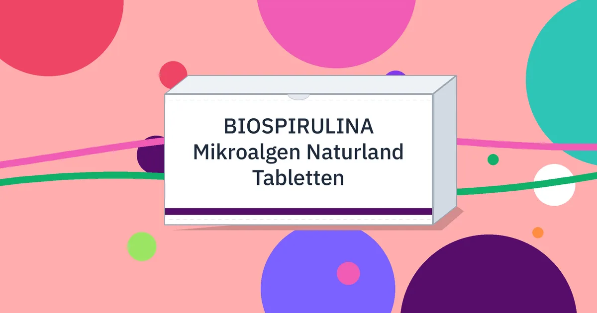 Symbolbild: Packung mit der Aufschrift BIOSPIRULINA Mikroalgen Naturland Tabletten (PZN 02741700) – Verfügbarkeit und Bezug in Apotheken in Frankfurt am Main