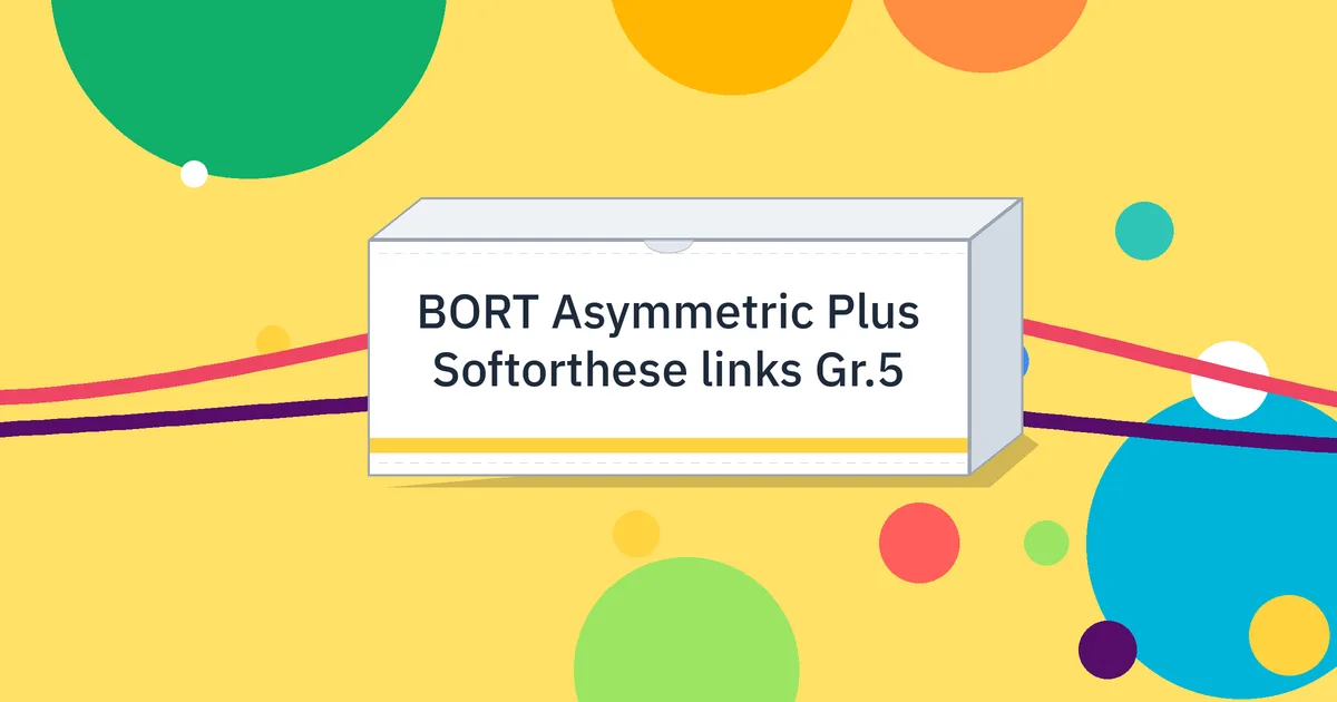 Symbolbild: Packung mit der Aufschrift BORT Asymmetric Plus Softorthese links Gr.5 (PZN 16843120) – Verfügbarkeit und Bezug in Apotheken in Frankfurt am Main