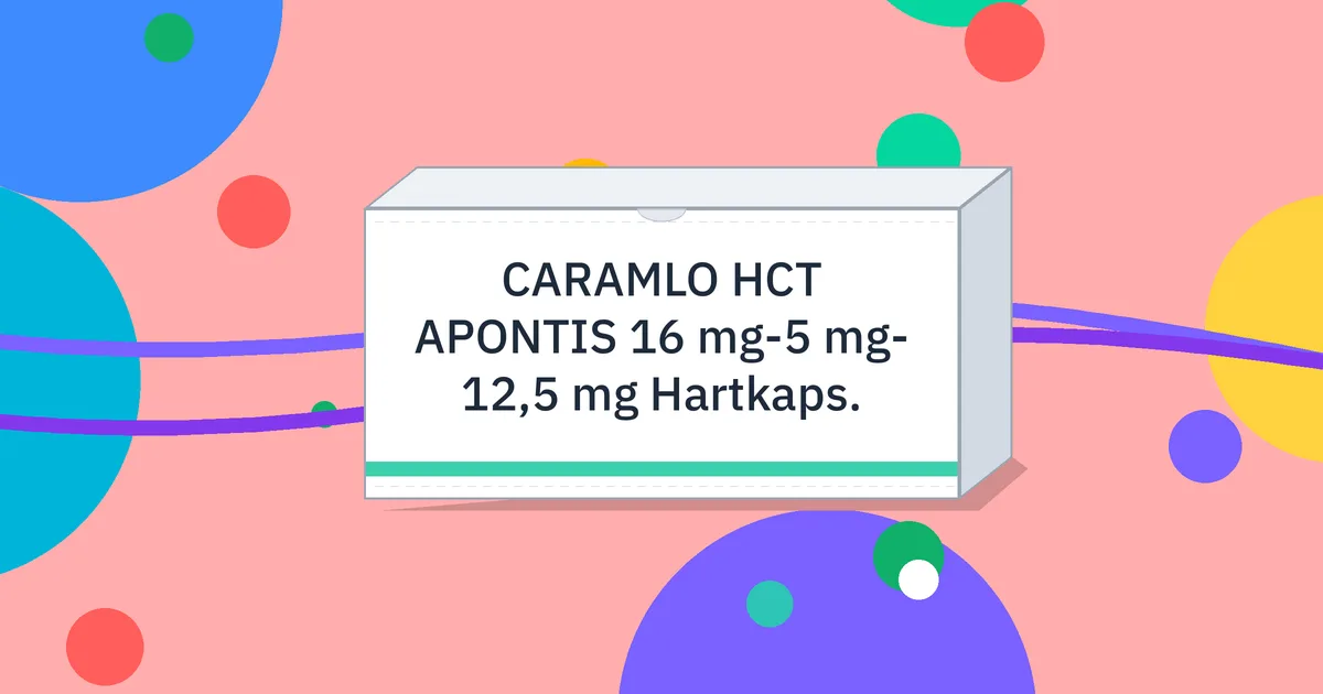 Symbolbild: Packung mit der Aufschrift CARAMLO HCT APONTIS 16 mg-5 mg-12,5 mg Hartkaps. (PZN 18770081) – Verfügbarkeit und Bezug in Apotheken in Frankfurt am Main