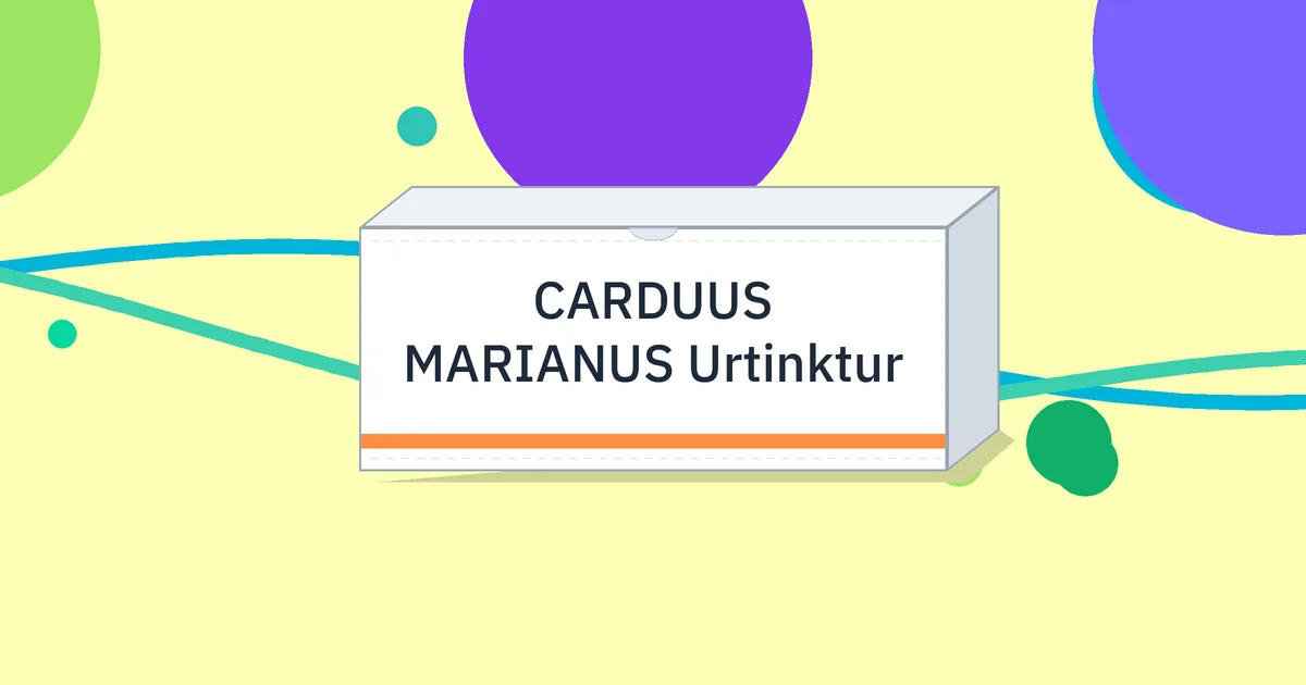 Symbolbild: Packung mit der Aufschrift CARDUUS MARIANUS Urtinktur (PZN 02117841) – Verfügbarkeit und Bezug in Apotheken in Frankfurt am Main