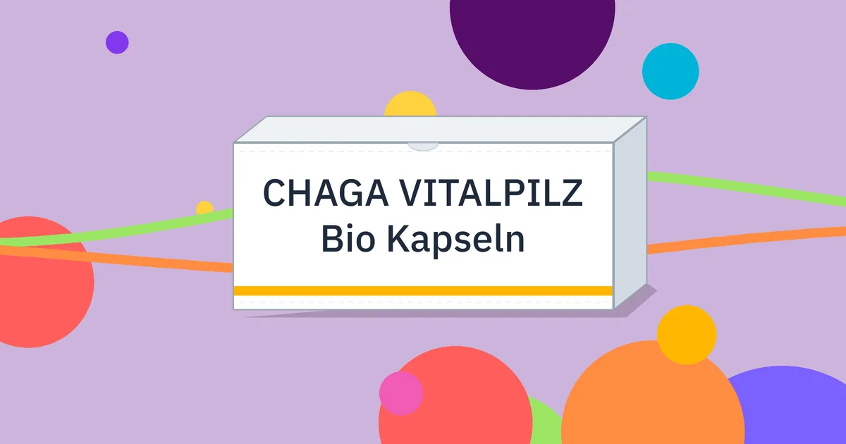 Symbolbild: Packung mit der Aufschrift CHAGA VITALPILZ Bio Kapseln (PZN 18121997) – Verfügbarkeit und Bezug in Apotheken in Frankfurt am Main