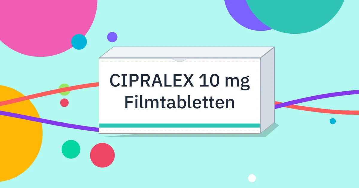 Symbolbild: Packung mit der Aufschrift CIPRALEX 10 mg Filmtabletten (PZN 07000463) – Verfügbarkeit und Bezug in Apotheken in Frankfurt am Main