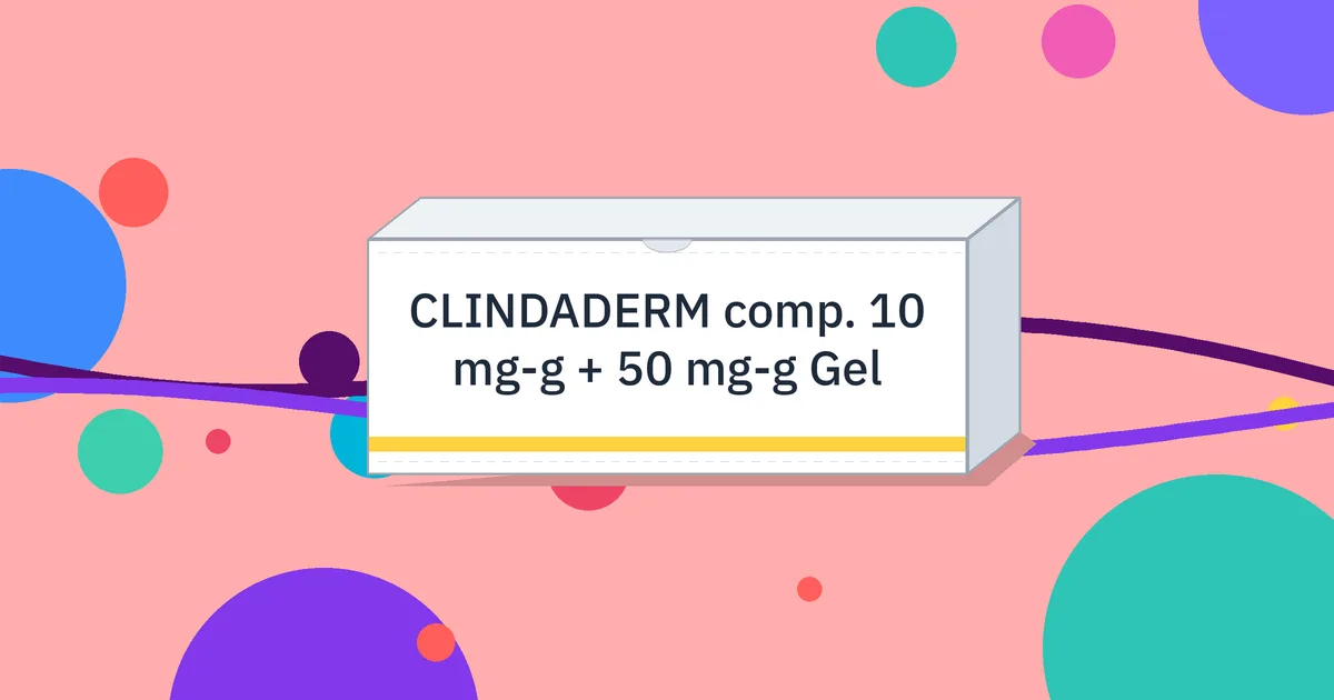 Symbolbild: Packung mit der Aufschrift CLINDADERM comp. 10 mg-g + 50 mg-g Gel (PZN 17446220) – Verfügbarkeit und Bezug in Apotheken in Frankfurt am Main