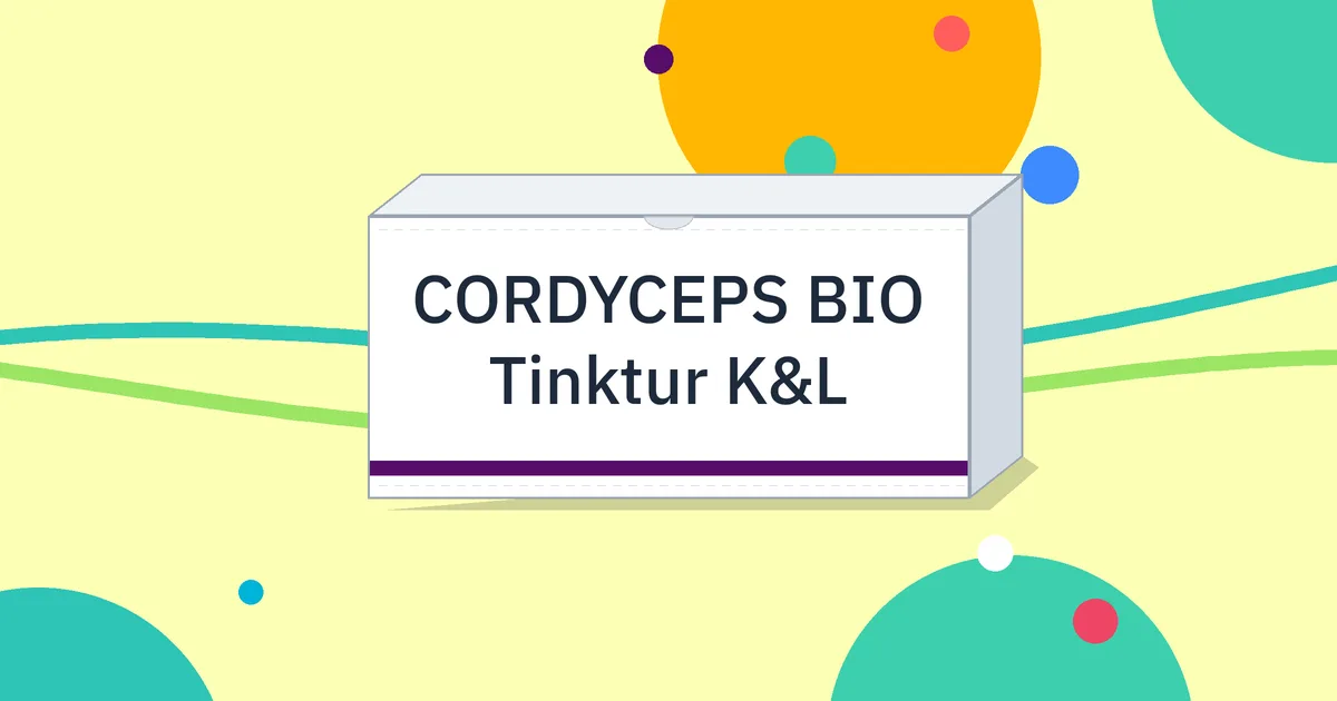 Symbolbild: Packung mit der Aufschrift CORDYCEPS BIO Tinktur K&L (PZN 17962370) – Verfügbarkeit und Bezug in Apotheken in Frankfurt am Main