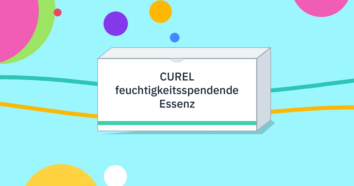 Symbolbild: Packung mit der Aufschrift CUREL feuchtigkeitsspendende Essenz (PZN 19294441) – Verfügbarkeit und Bezug in Apotheken in Frankfurt am Main