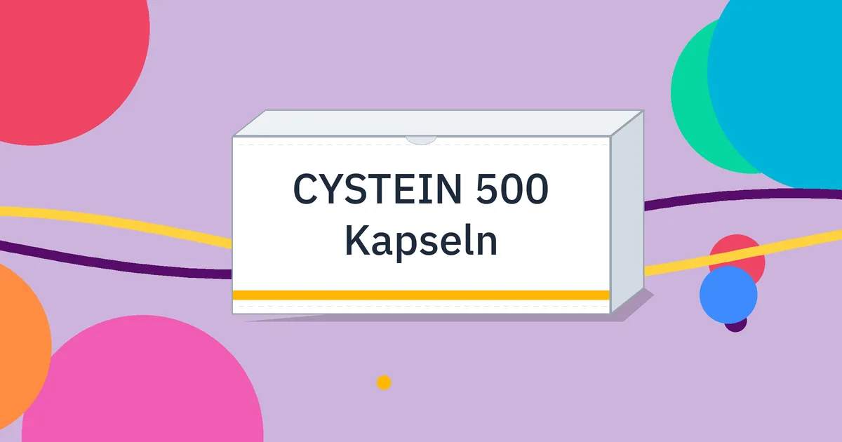Symbolbild: Packung mit der Aufschrift CYSTEIN 500 Kapseln (PZN 03081306) – Verfügbarkeit und Bezug in Apotheken in Frankfurt am Main