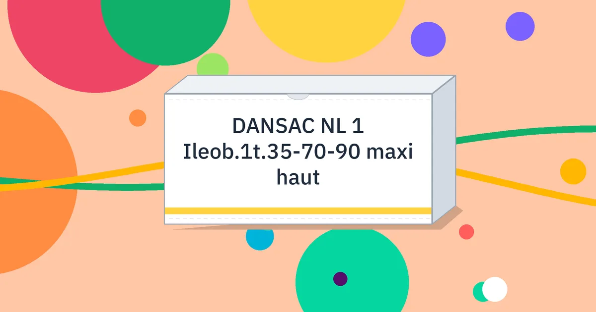 Symbolbild: Packung mit der Aufschrift DANSAC NL 1 Ileob.1t.35-70-90 maxi haut (PZN 07341081) – Verfügbarkeit und Bezug in Apotheken in Frankfurt am Main